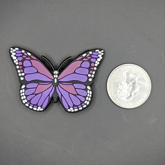 CROCS | Accessories | 55 Purple Butterfly Croc Charm | Poshmark